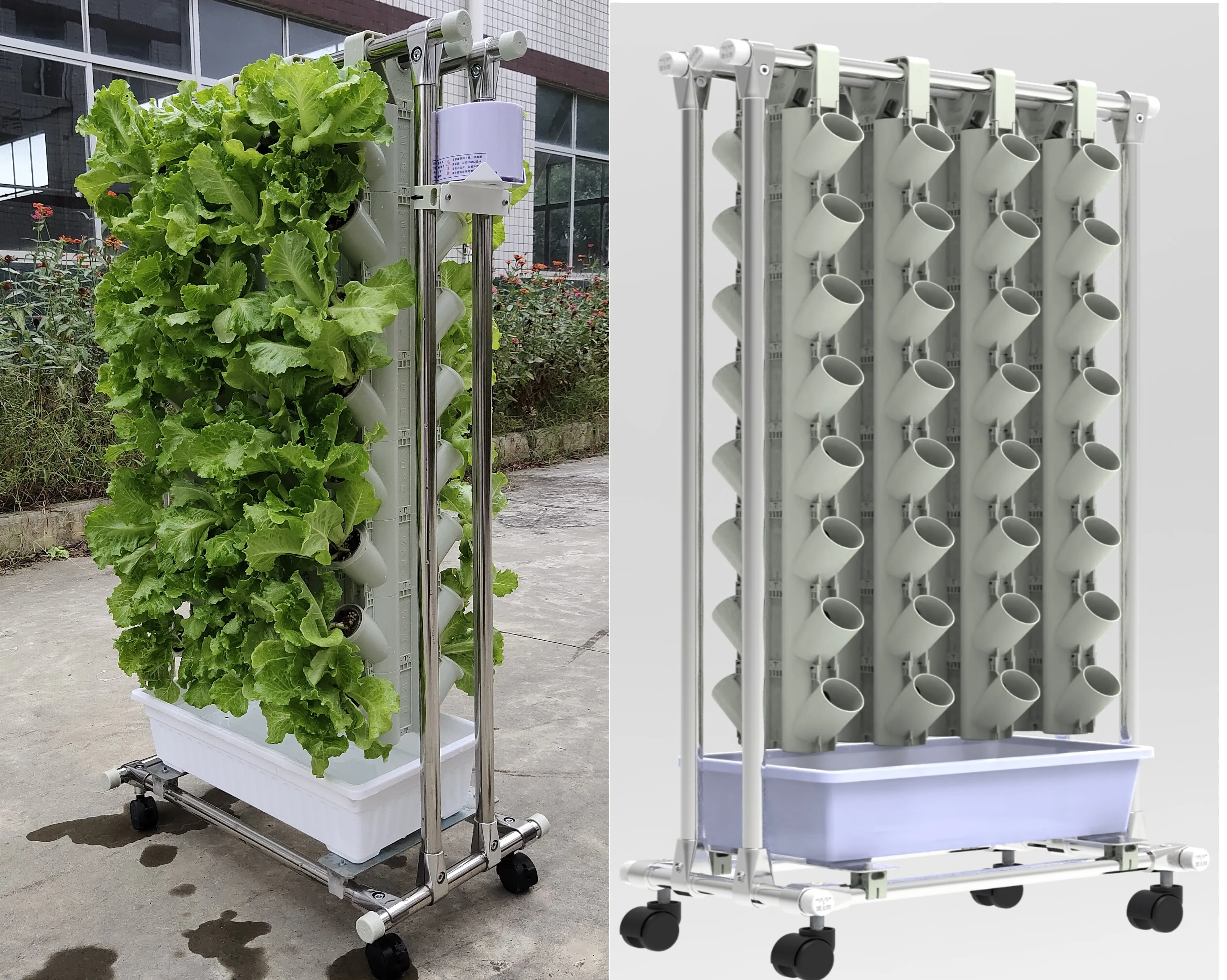 Low Cost New Agriculture Greenhouse - Vertical Hydroponics