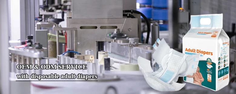 High Absorbency Japanese SAP Adult Diapers for Paralyzed Patients