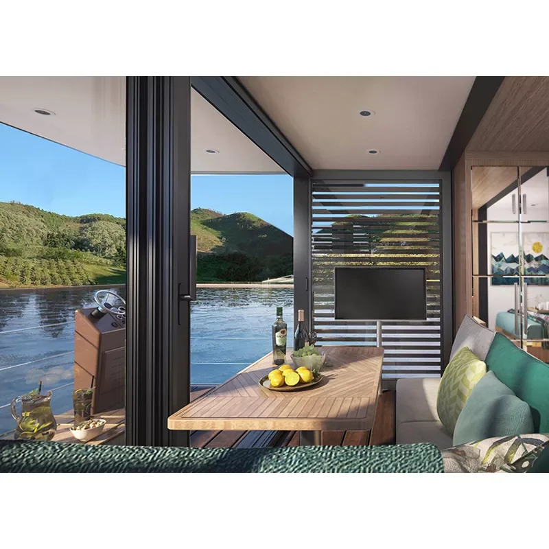 Luxury Houseboat Modular Floating Home Prefab Container Hotel Floating ... Luxury Houseboat Modular Floating Home Prefab Container Hotel Floating ...