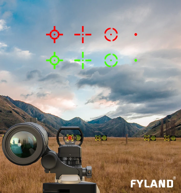 RTS Feyachi Reflex Sight - Adjustable Reticle 4 Styles Both Red and ...