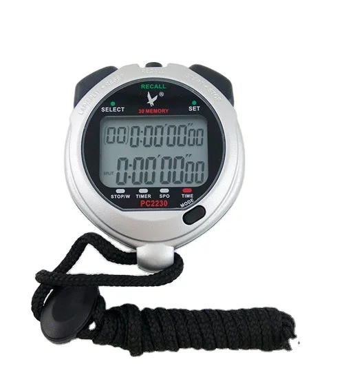 Leap Custom Digital Professional Stopwatch Pc2230 Lcd Waterproof 2 Rows ...
