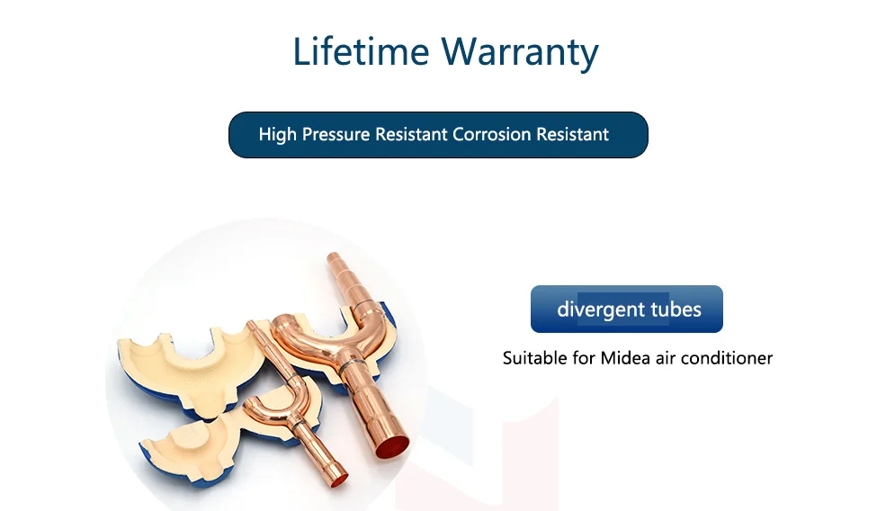 Midea OEM Customized Air Conditioner Copper Fittings Kit