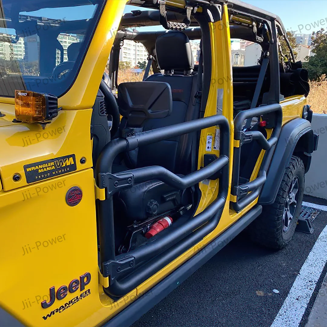 JP-TD105R Custom Front & Rear Half Doors Tube Black Steel for Wrangler ...