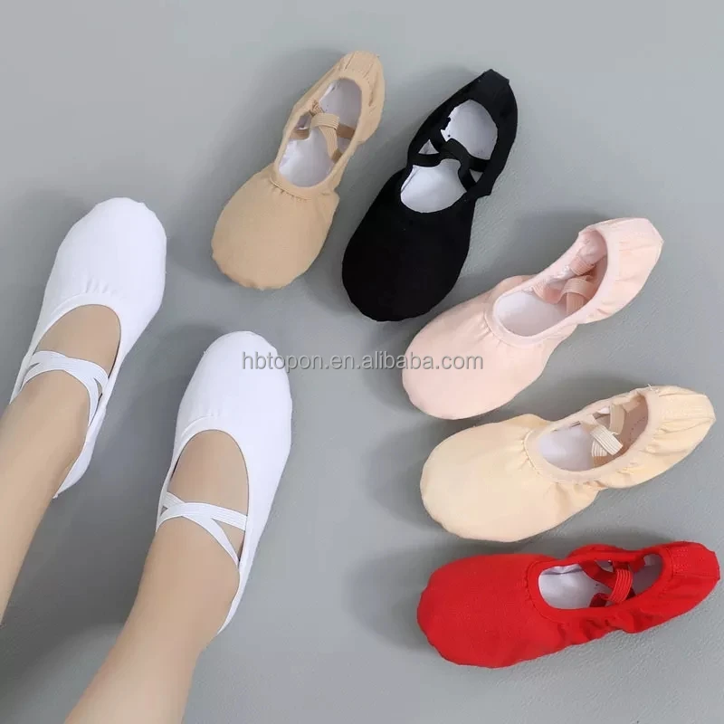 Wholesale OEM Ballet Pink Foldable Disposable Dance Shoes