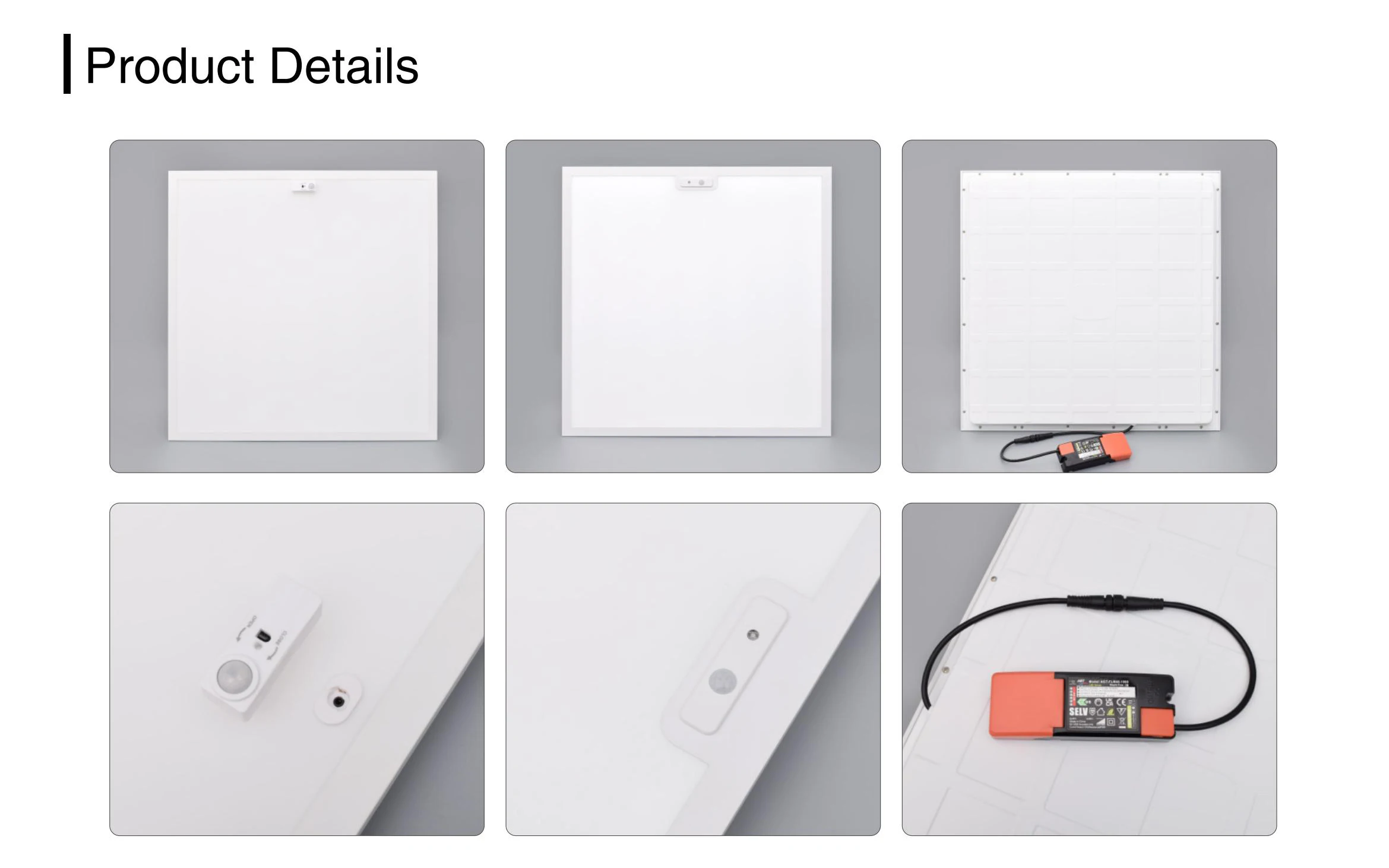 Smart Panel Light 60x60 with Zigbee BLE Pir/daylight Sensor