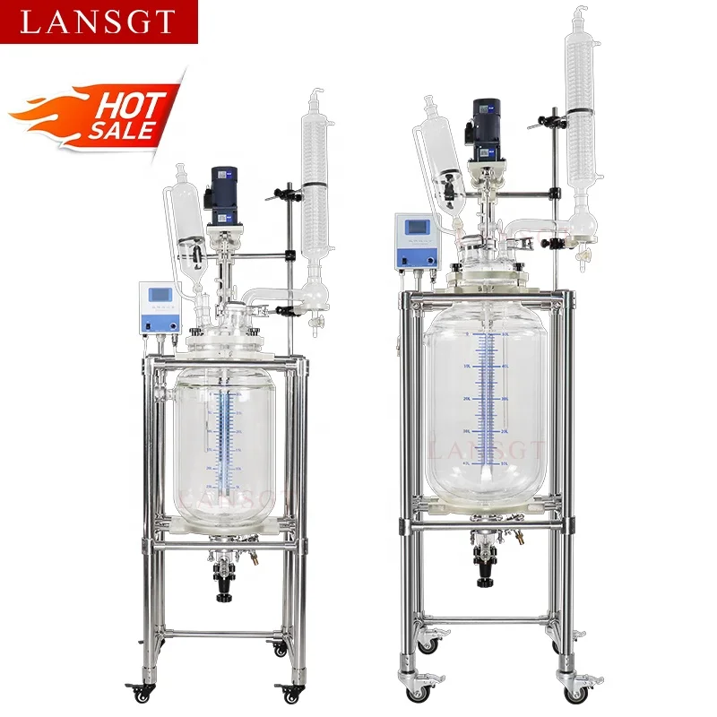 Laboratory glassware Mechanical Stirring Reactor High and Low ...