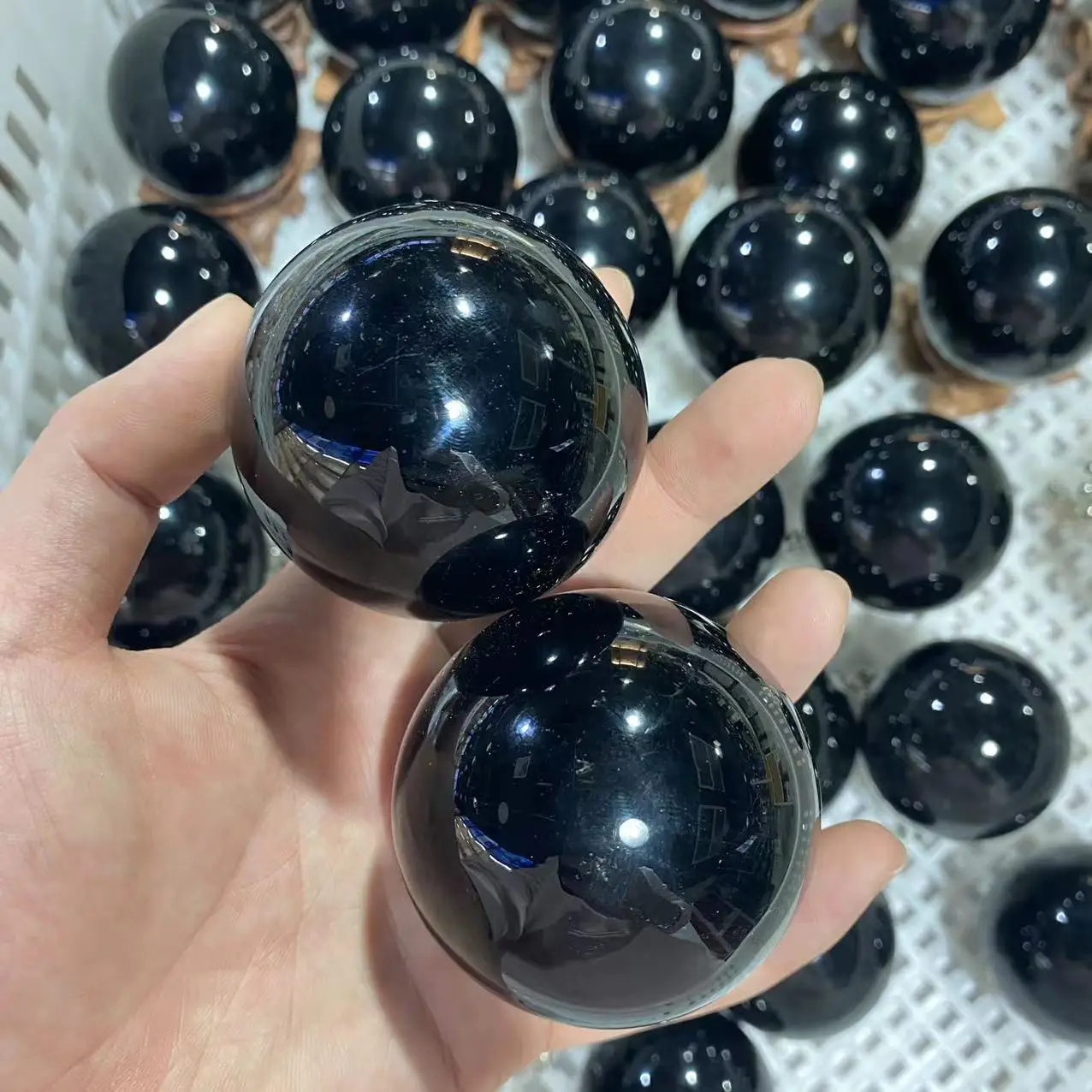 Wholesale Natural Healing High Quality Crystal Ball Spheres Black ...