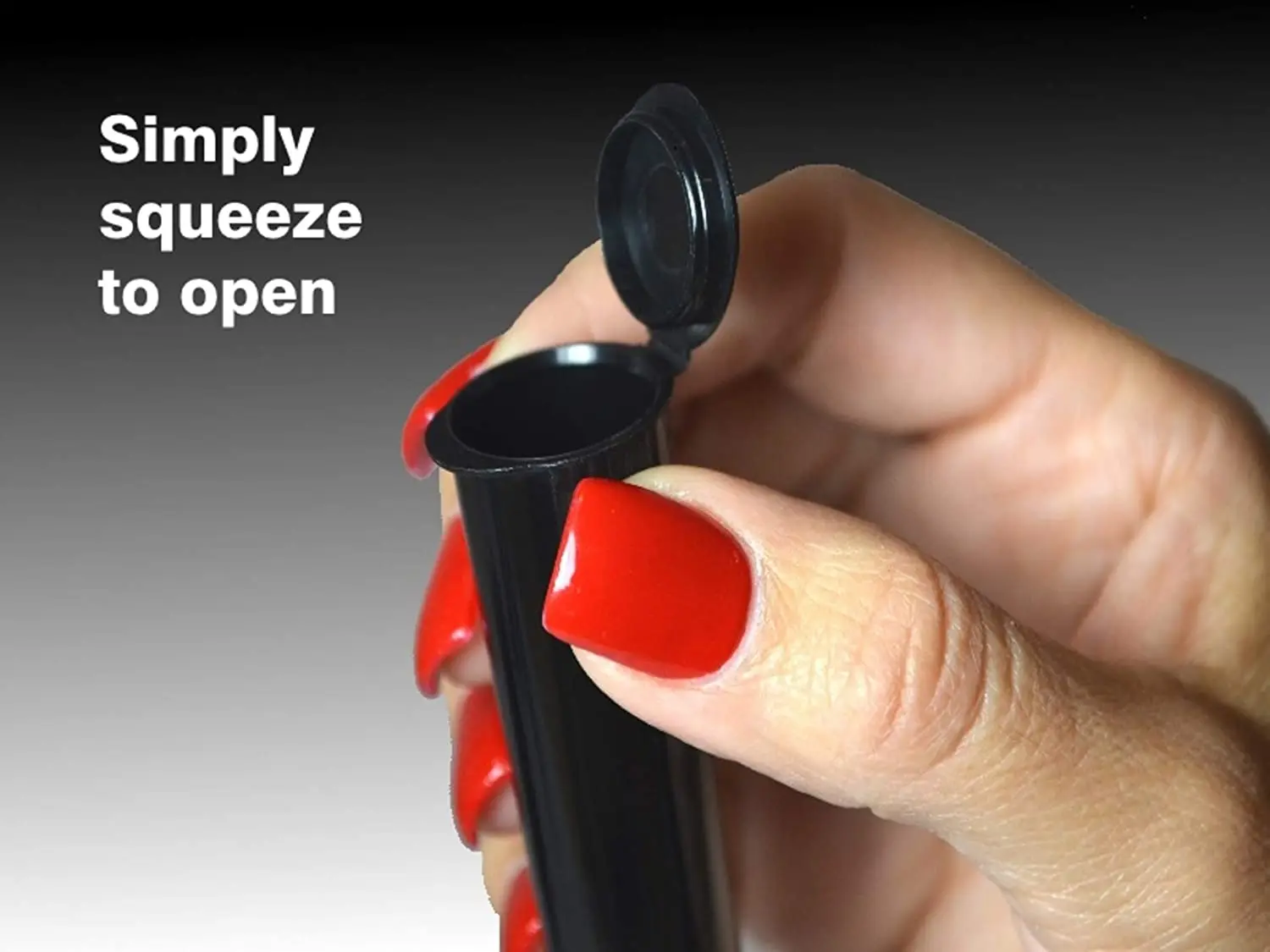 Custom Pre Pop Top Tube Container Child Resistant 116mm 120mm Clear ...