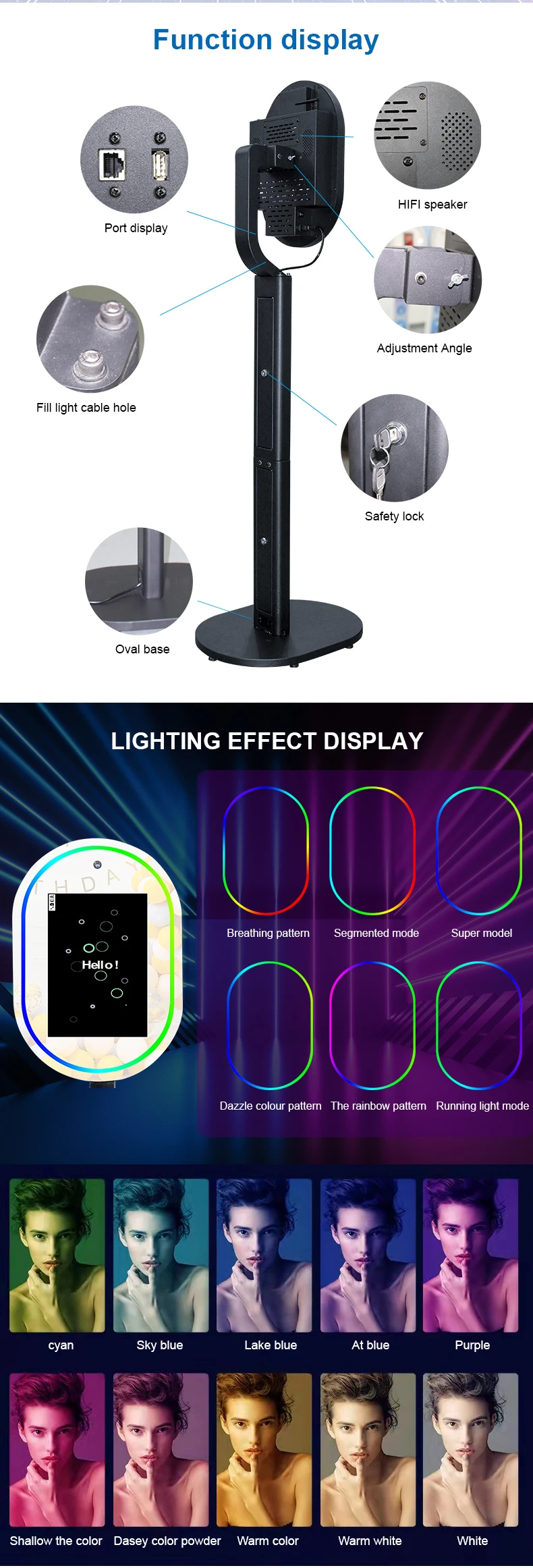 New Arrival 13.3inch Photo Booth Portable Dslr Selfie Booth Ring Light ...