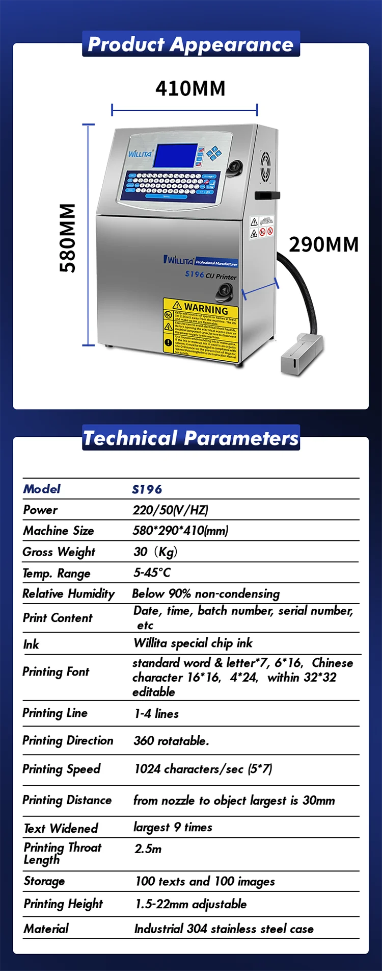 Auto Cleaning Inkjet Printer Cij Printer Manufacturers Industrial Ink ...