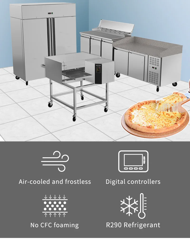 Marble Prep Table - Efficient Pizza Work Station