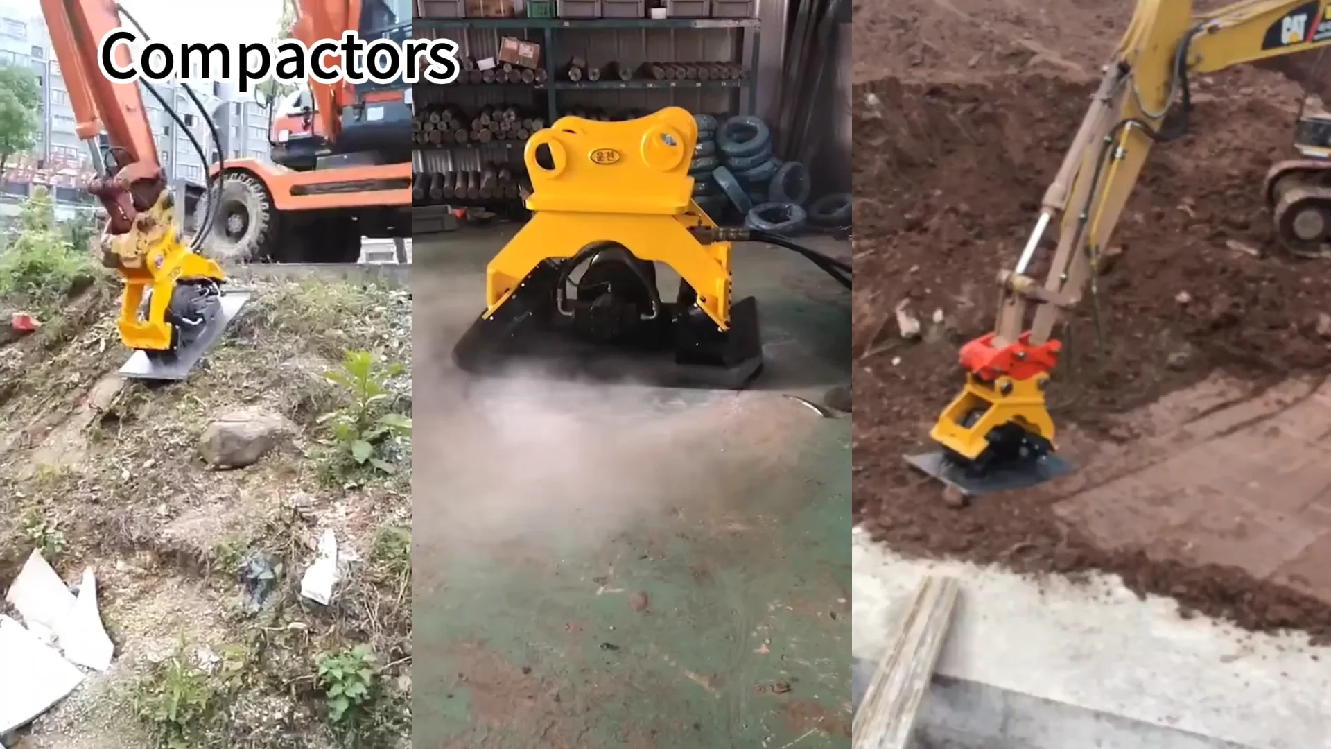 New 30 Tons Excavator Bucket Construction Tools Tamping Compactor Parts ...