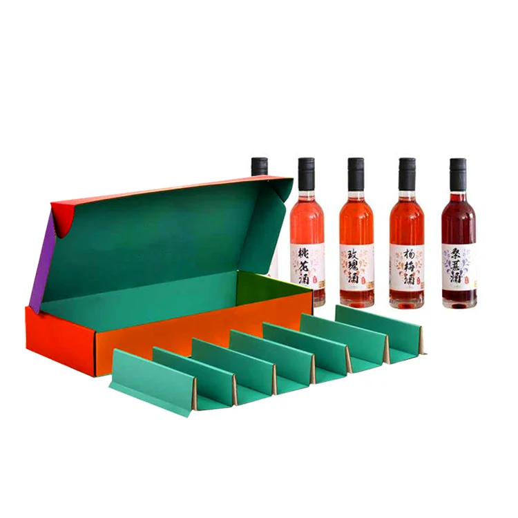Black Paper Wine Carton Box - Recycled & Stylish Packaging