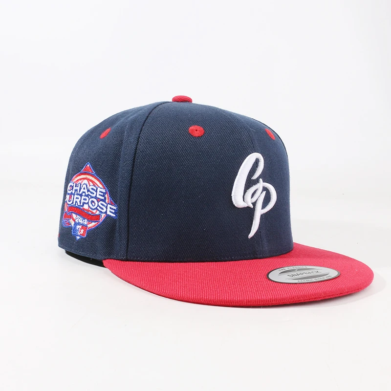 Custom Fitted Hat Unstructured Snapback Cap Yupoong Puffy 3d Puff ...