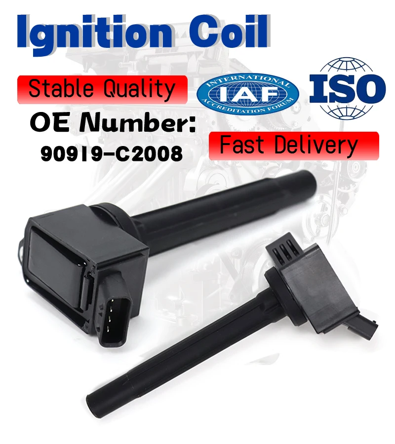YLB OEM 90919-C2008 - High Quality Ignition Coil for Toyota