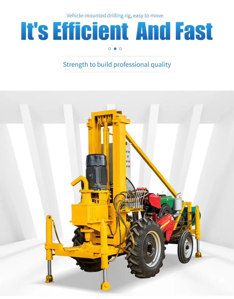 Geotechnical Drill Rig Tractor Mounted Rotary Water Well Drill Machine ...