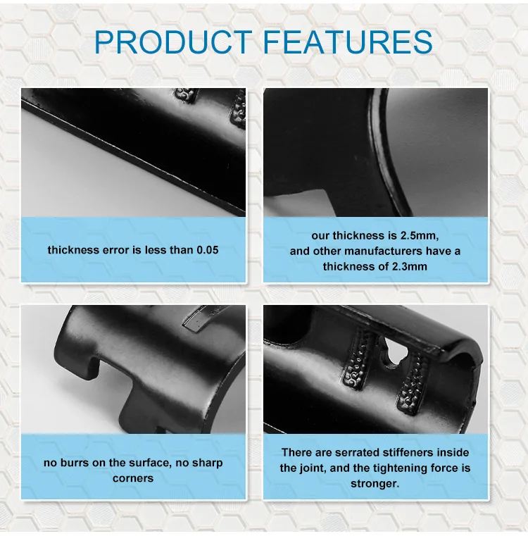Black Color Shelf Pipe Joint Lean System Accessories Steel Lean Tube ...