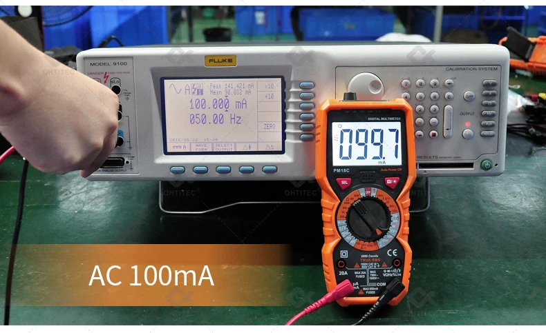 Qhtitec New Tester Pm18c Nvc Led Digital Multimeter True Rms Live ...