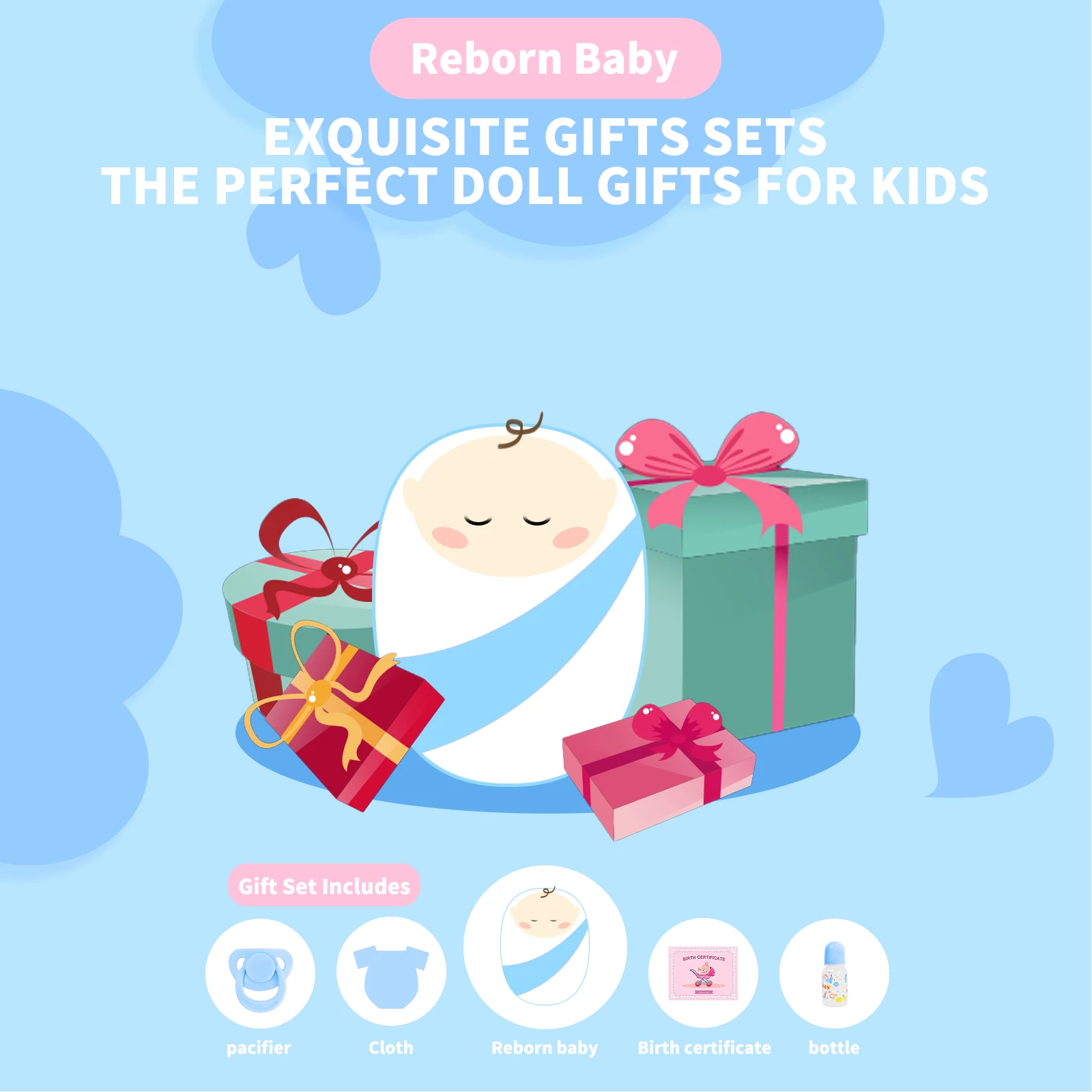 Lifereborn Lifelike 14Inch 3D Realistic Alien Reborn Baby Dolls Hand ...