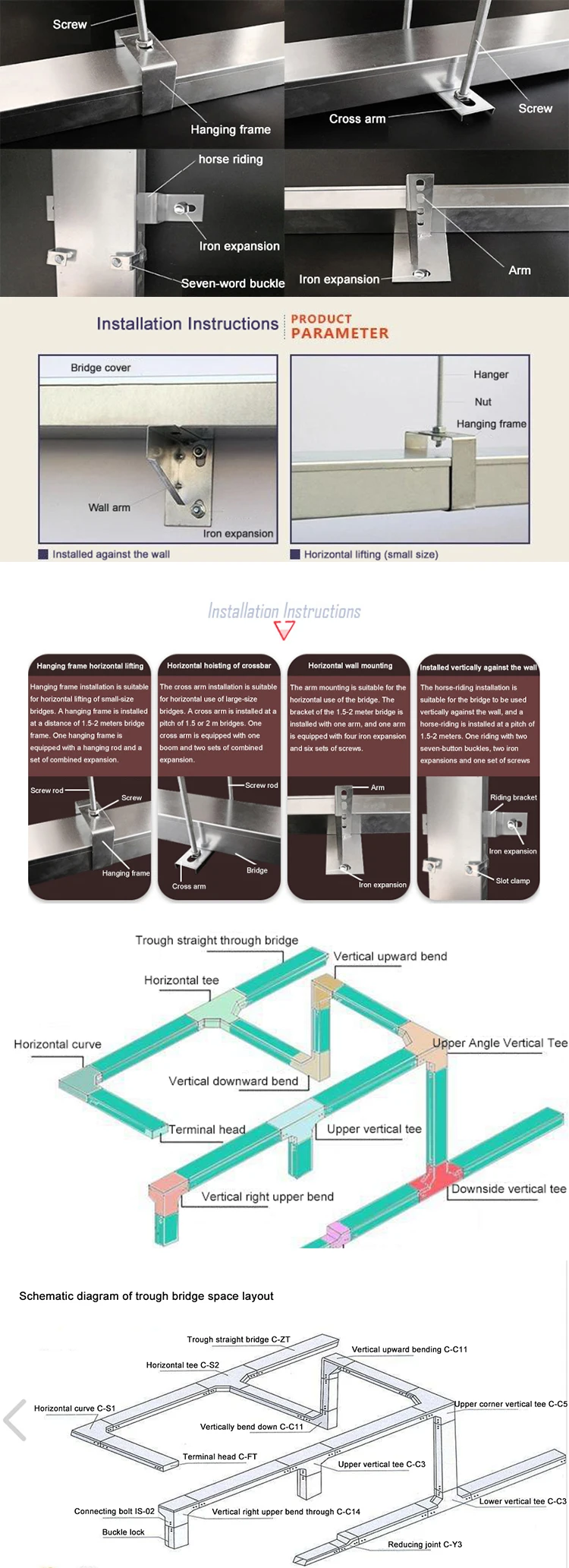 Structured Wiring - Durable Steel Cable Trays Customized