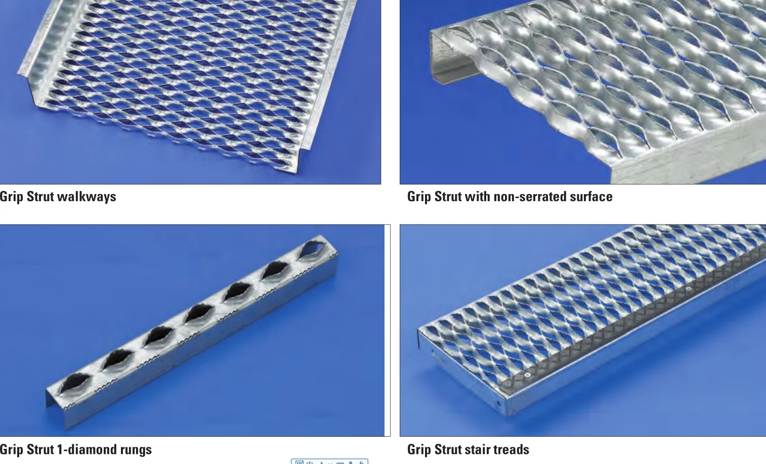 Aluminum Scaffolding Walk Boards O-grip Safety Grating for Rapid Ramp ...