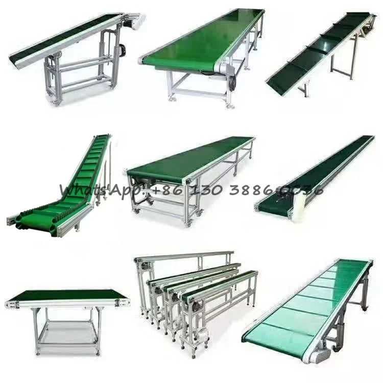 Standard Multi-purpose 60w Mini Modular Adjustable Height Belt Conveyor ...