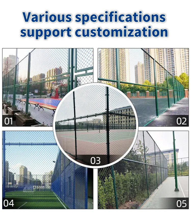 Hot Dipped Galvanized Pvc Wire Mesh Diamond Farm Fence 6ft 8ft High Quality Chain Link Fence ...