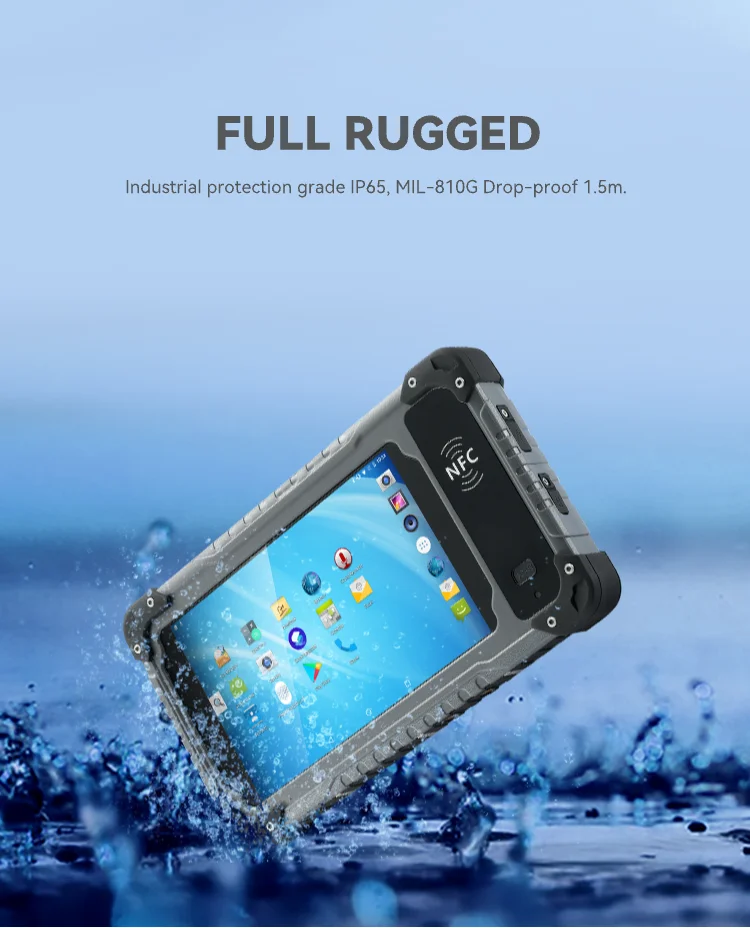 Hugerock R70 8gb 128gb Android 10000mah Wifi Rfid Screen Pc With ...