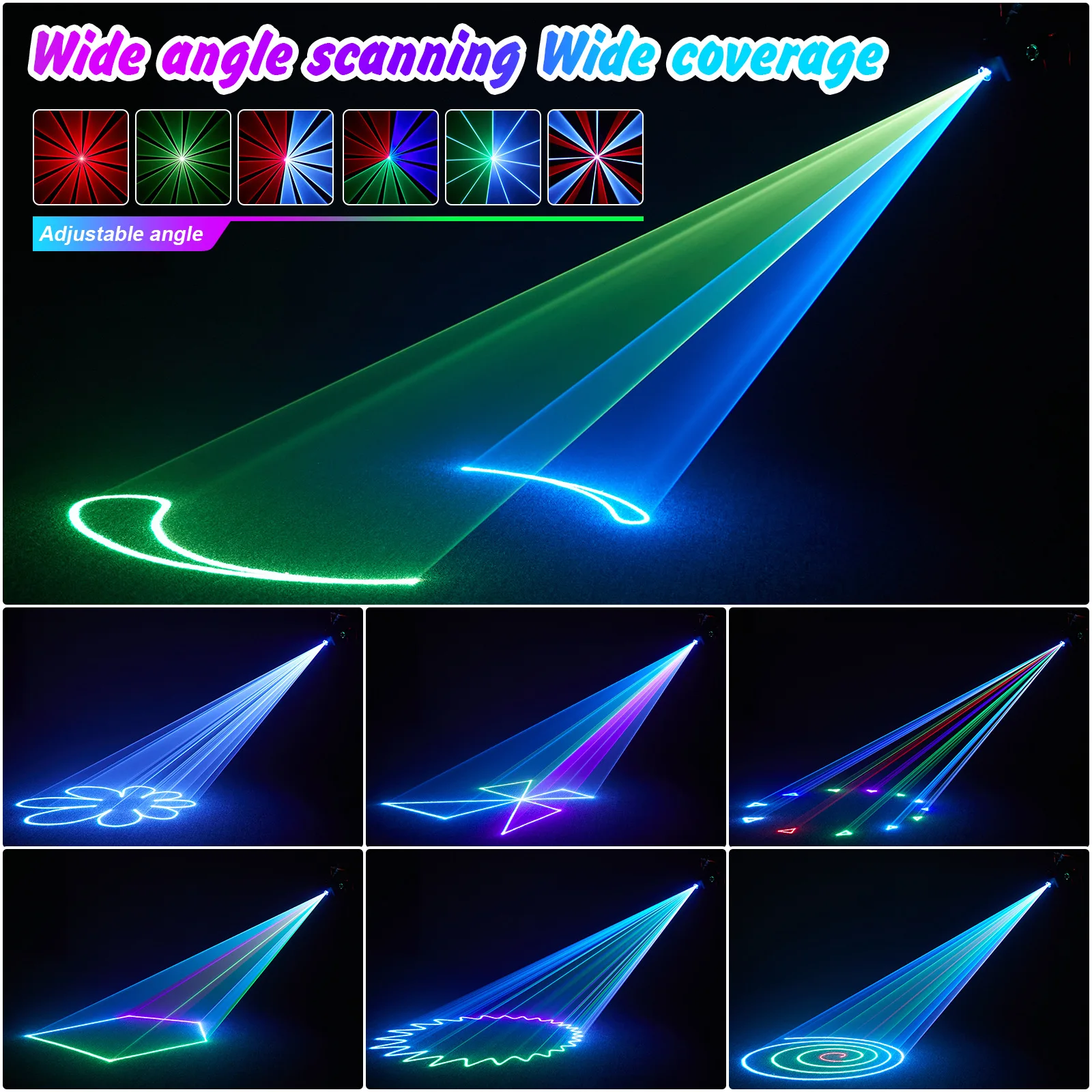 Mini Laser Rgb Full Color Animation Laser Light 3d Program Dj Disco ...
