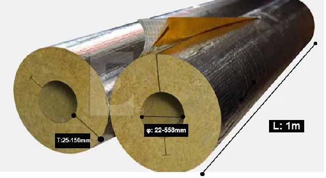 Chilled Water Rock Mineral Wool Pipe Insulation Factory