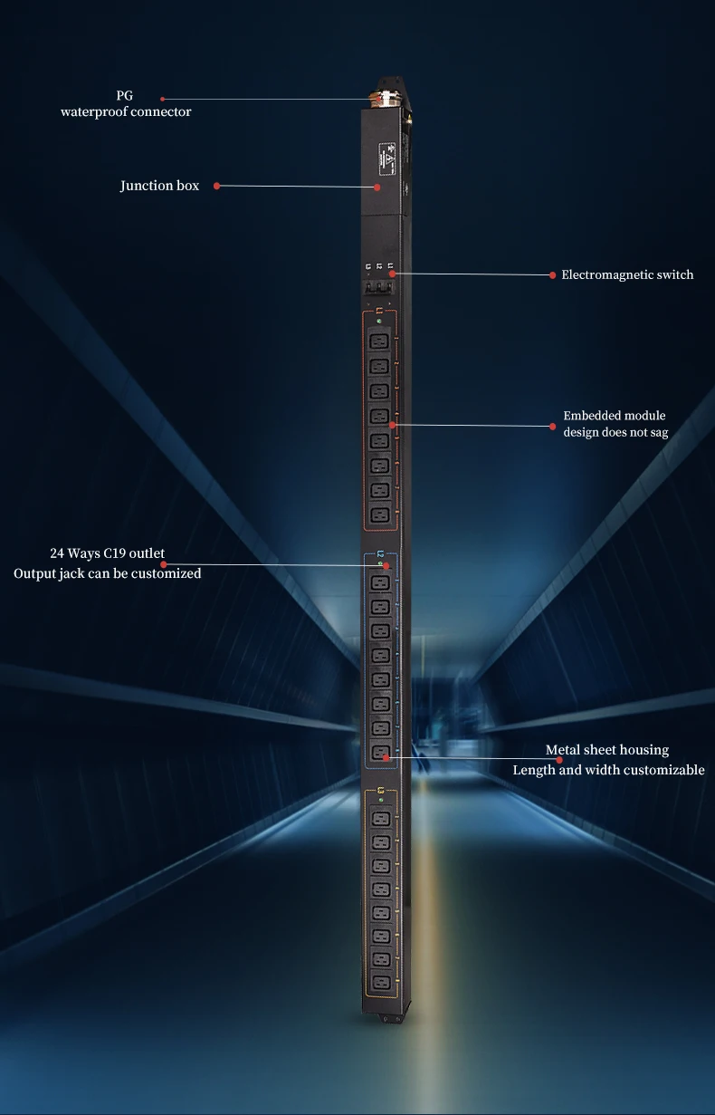 Popular Products Iec Power Distribution Unit Cabinet Rack Mount Basic ...