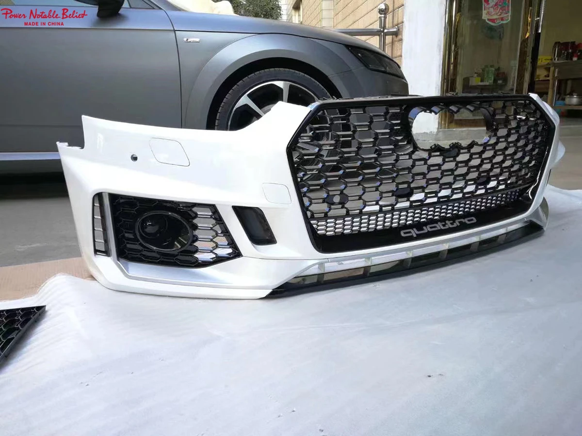 RS5 B9 Front Bumper with Grill for Audi A5 S5 Body Kit