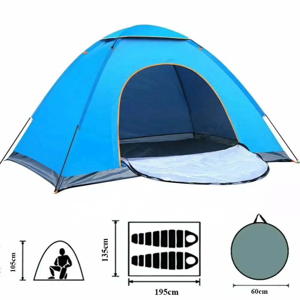 2 Person Camping Tent Waterproof Sun Shelter Promotion Gift Easy Setup ...