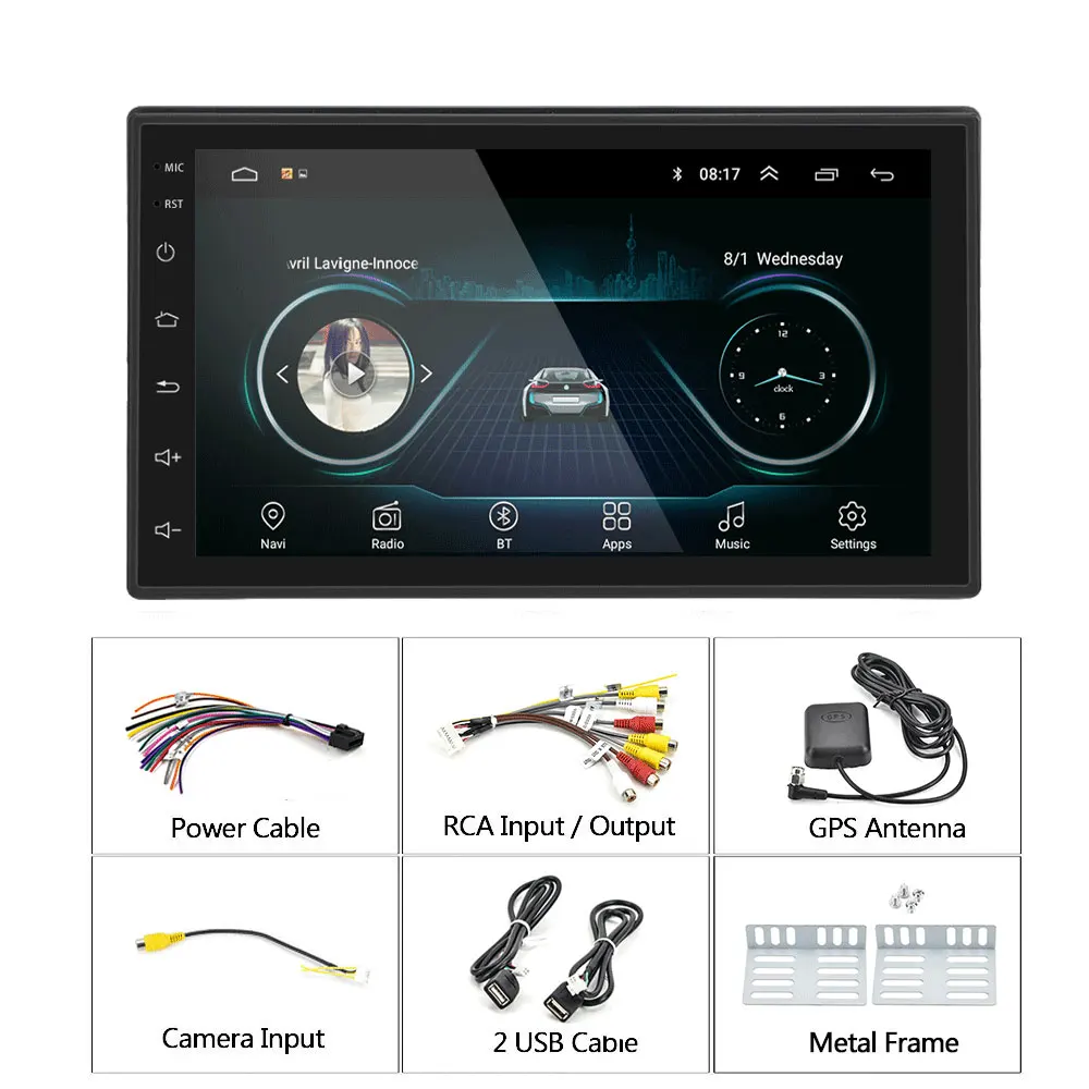 Ts7 Carries Carplay And Android Auto Ahd With Ips 2din Android Player ...