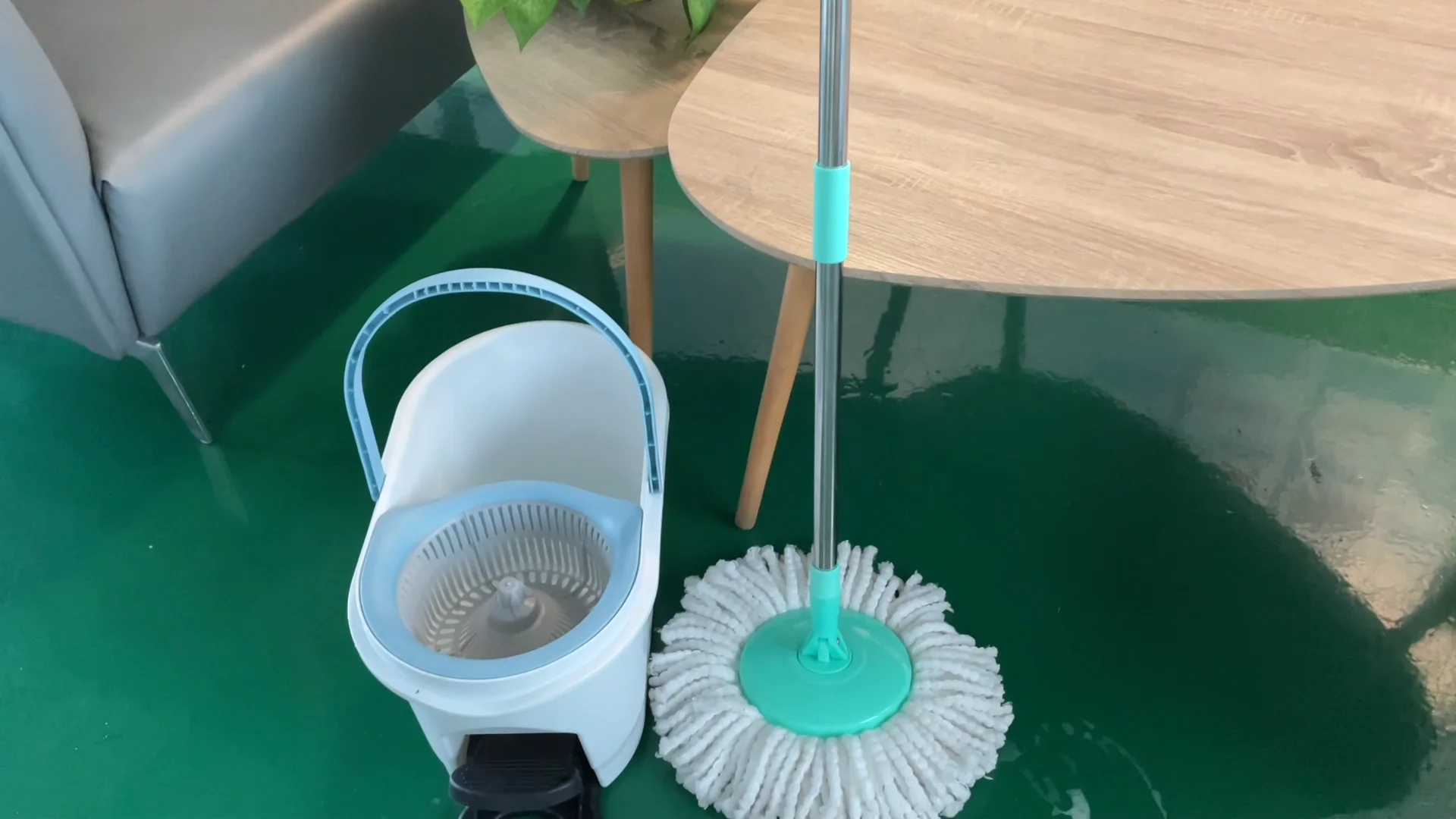 Mop And Bucket With Wringer Set Spin Mops With Bucket And Foot Pedal ...