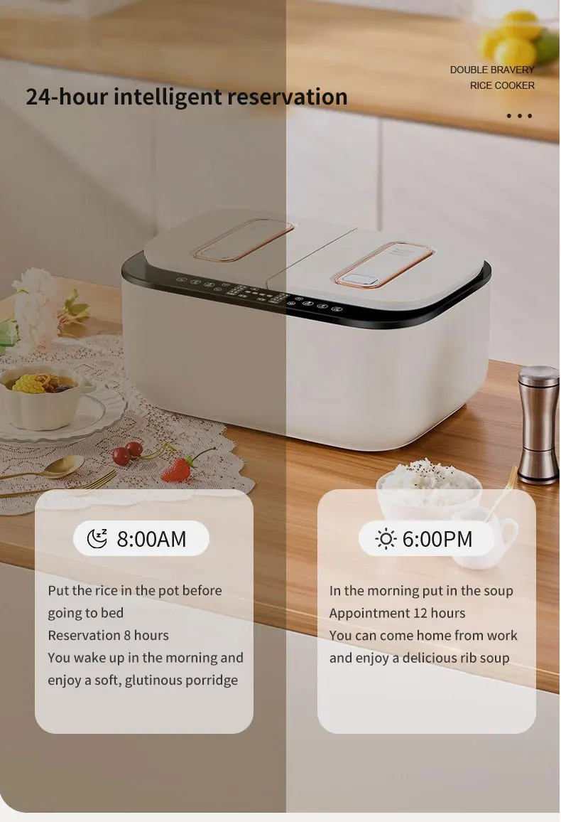 New 5 Litre Electric Rice Cooker with Ceramic Glaze Inner Pot – Double ...