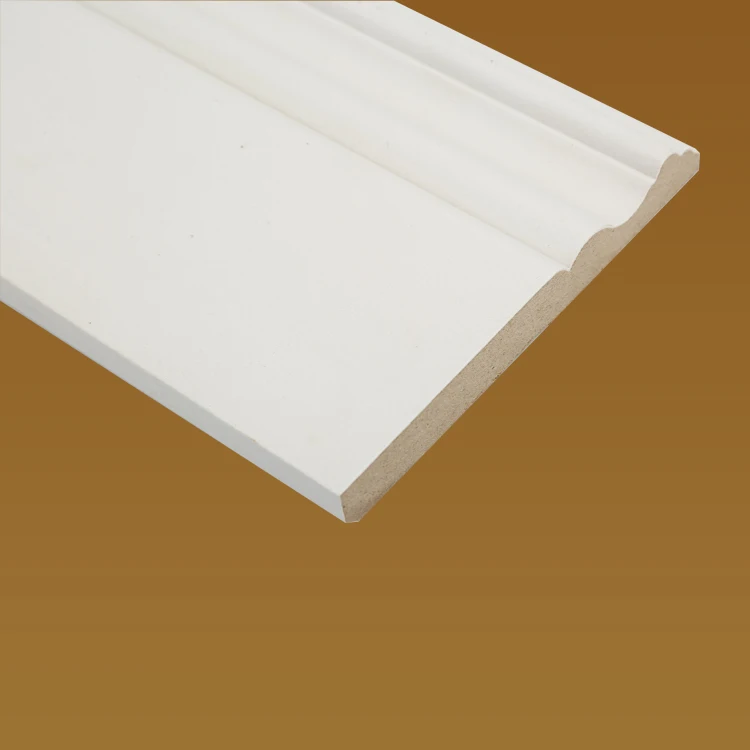 Baseboard Molding White Solid Wood Paint Frame Mouldings Wooden ...