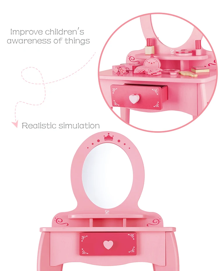 Tickled Pink Girl's Vanity - Role Play Dressing Table