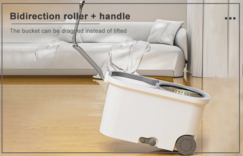 Household Floor Cleaning Adjustable Rotating Spinning Mops 360 Degree ...