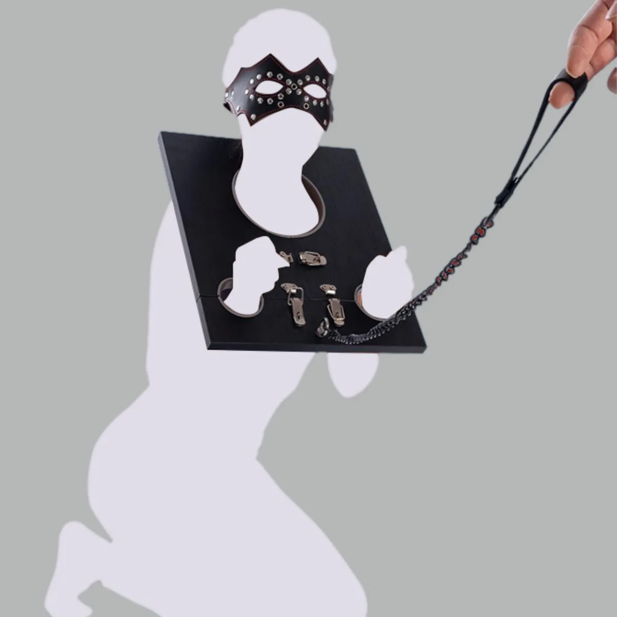 SM Sexy Restraint Props - Wooden Shackles for Bondage