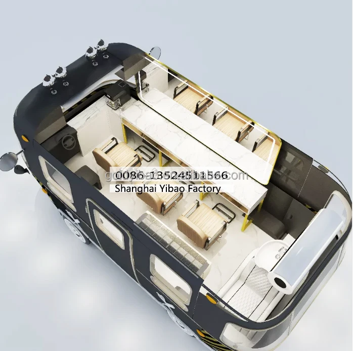 Modern Mobile Beauty Hair Salon Barber Trailer Airstream