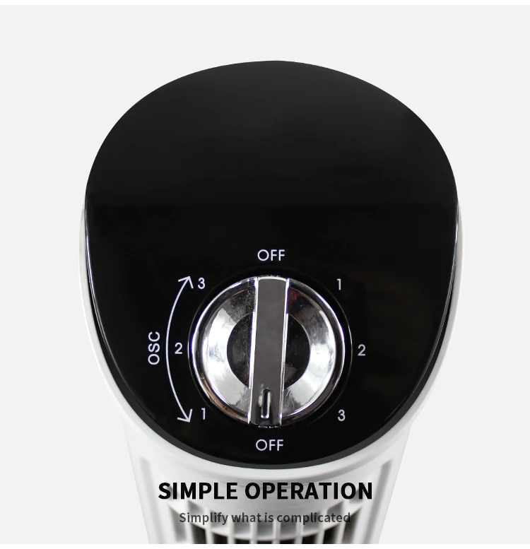 Manual Bladeless Electric Cooling Tower Fan Cold air Fan Summer Bedroom ...