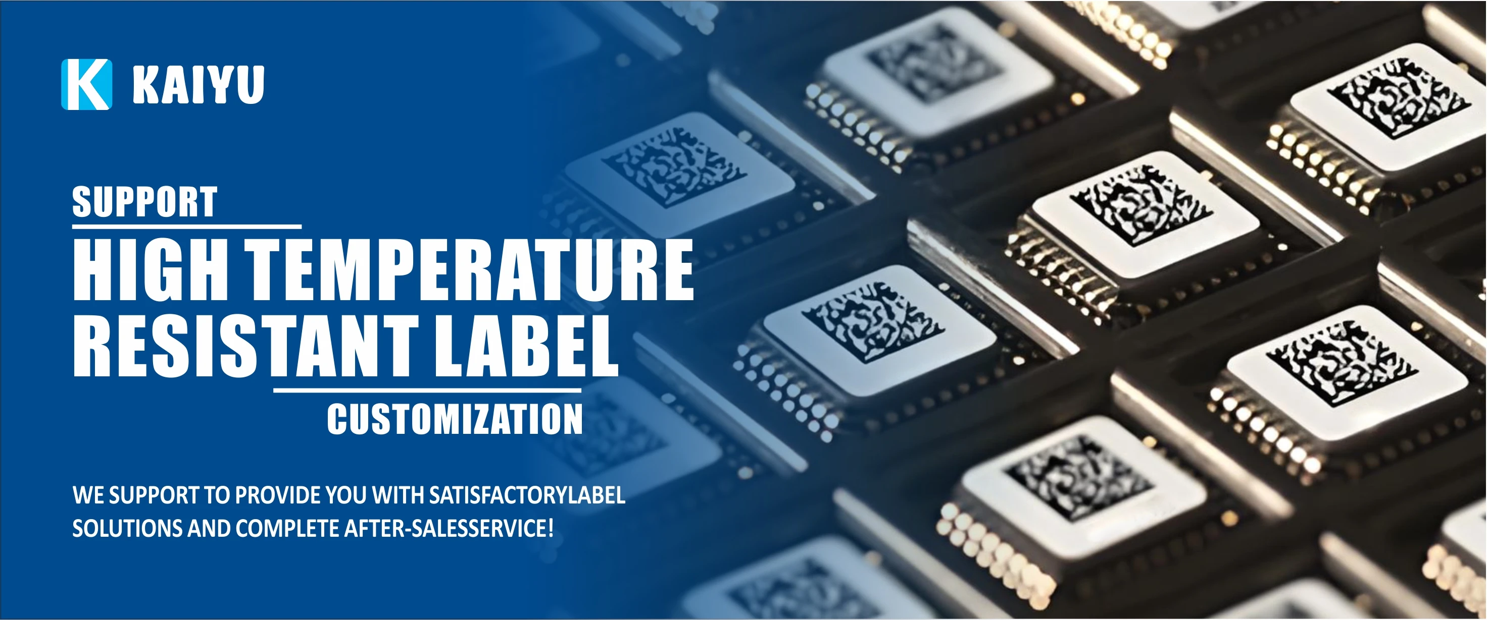 High Temperature Resistance Polyimide PCB Barcode Label Waterproof and ...