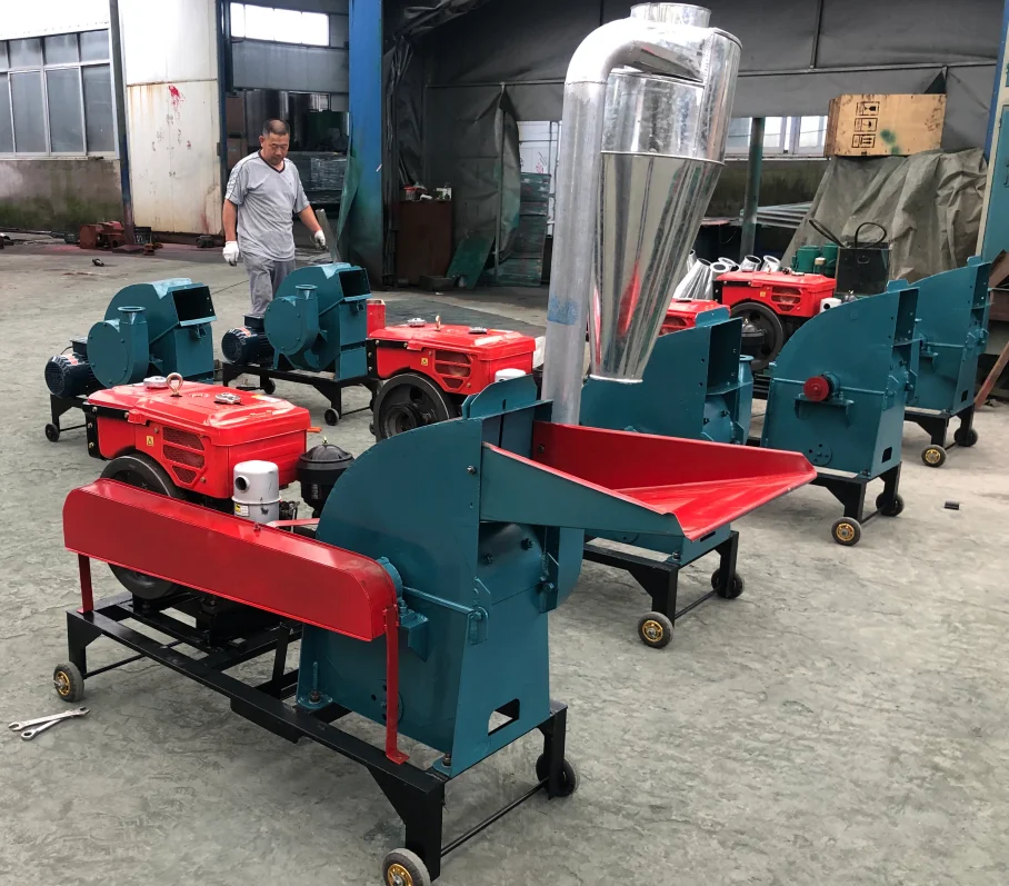 Factory Electric Motor Diesel Engine Corn Rice Husk Maize Corn Grinding ...