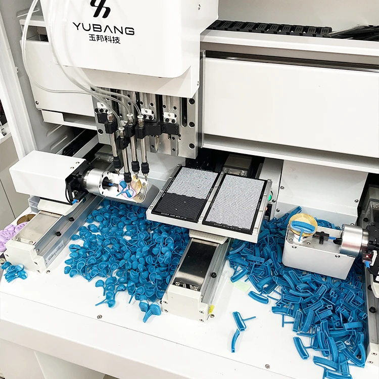 4 Heads Automatic Double Station Jewelry Stone Setting Machine