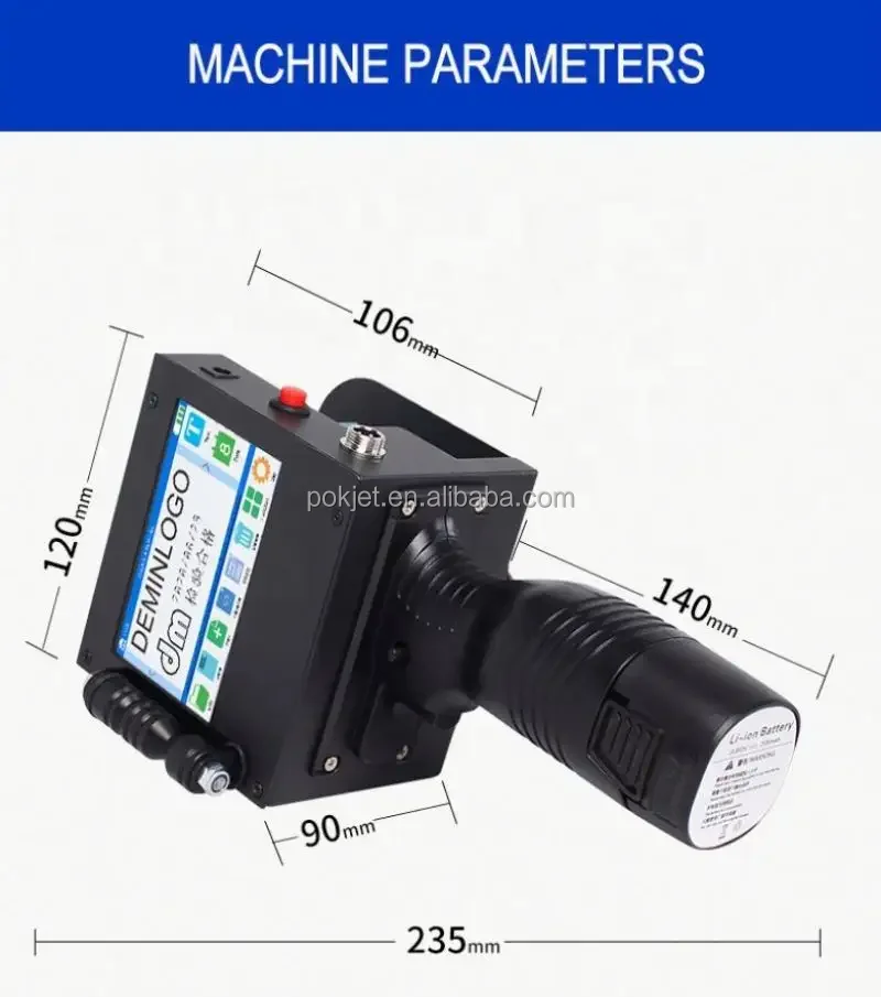 Barcode Qr Code Sticker Label Portable Printer Jewelry Thermal Sticker ...