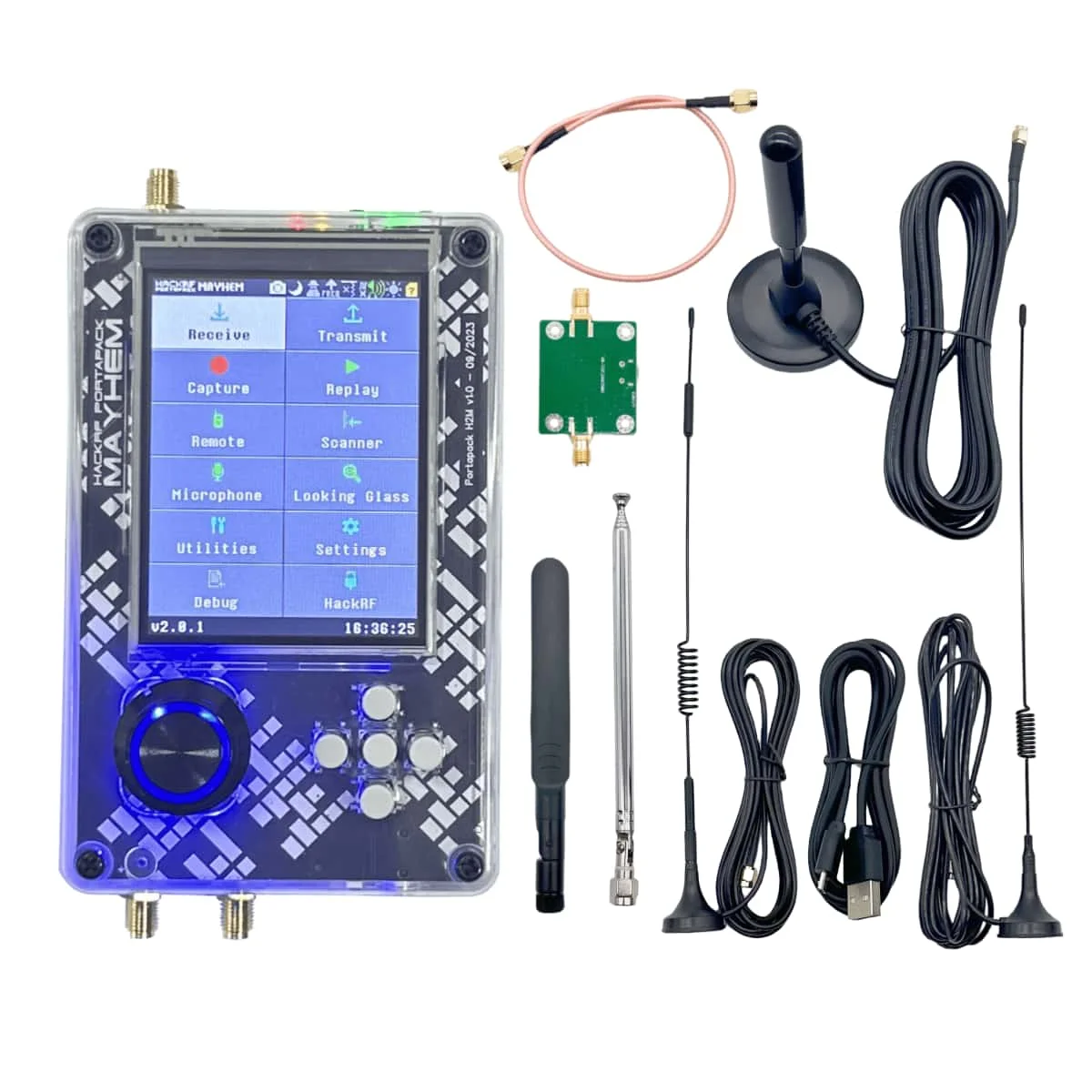 Hackrf One R9 V2.0.1 SDR Radio with Portapack H2M & Antennas