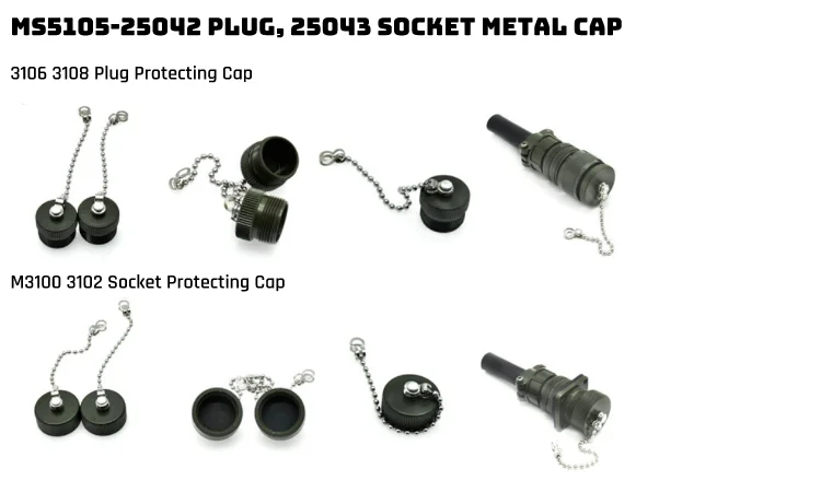 MS MIL连接器5105航空插头插座MS3106 MS3102 10SL 12S 14S 16S 18 20 22 24 28 32 36 ...