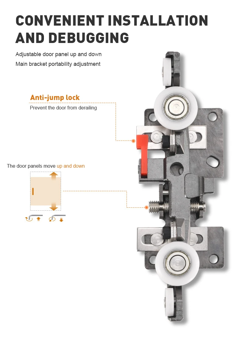 Hidden Track Design Sliding Door Buffer Damper System