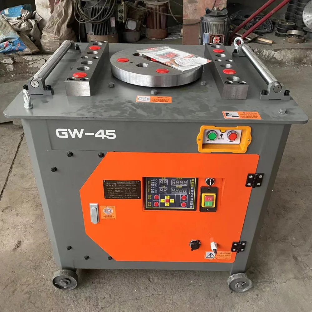 Automatic CNC Stirrup Square Rebar Bending Machine GW40 Rebar Bending ...